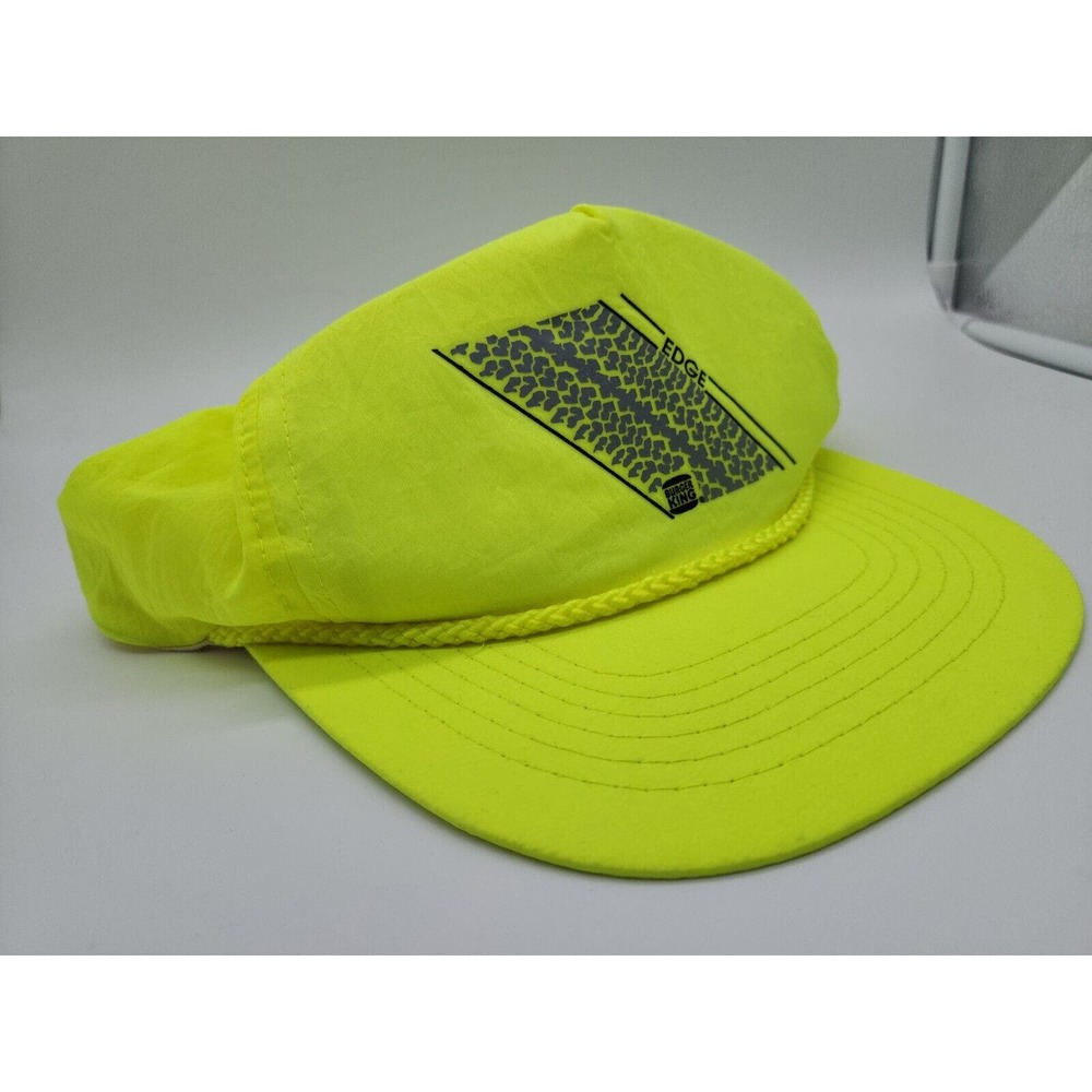 Vintage Burger King Edge Neon Yellow Hat - Gem